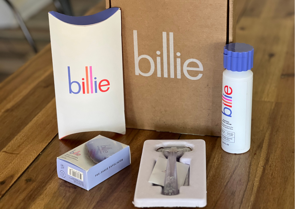 WOW! Billie Ergonomic Razor, 2 Refills, & Magnetic Shower Holder ONLY ...