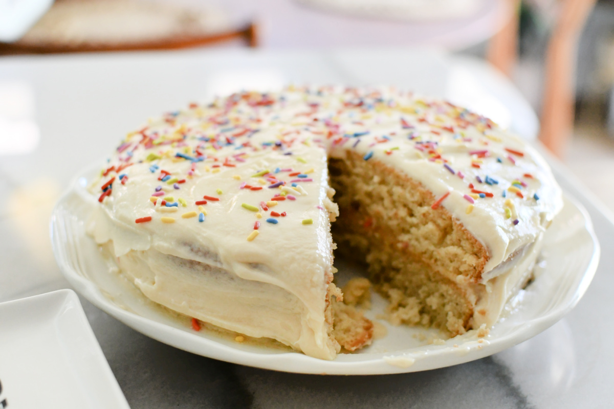 The Best Vanilla Wacky Cake Recipe is Dairy-Free and Vegan!