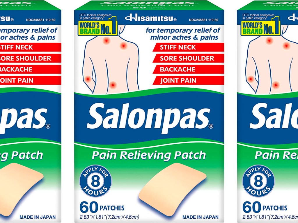Salonpas Pain-Relieving Patches 60-Count Box Only $6.49 Shipped on ...