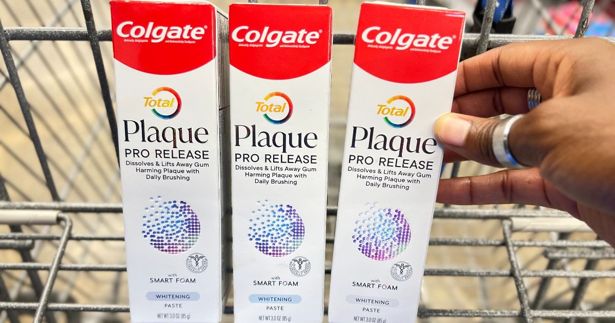 Colgate Total Plaque Pro-Release Toothpaste Just $2.96 After Cash Back ...