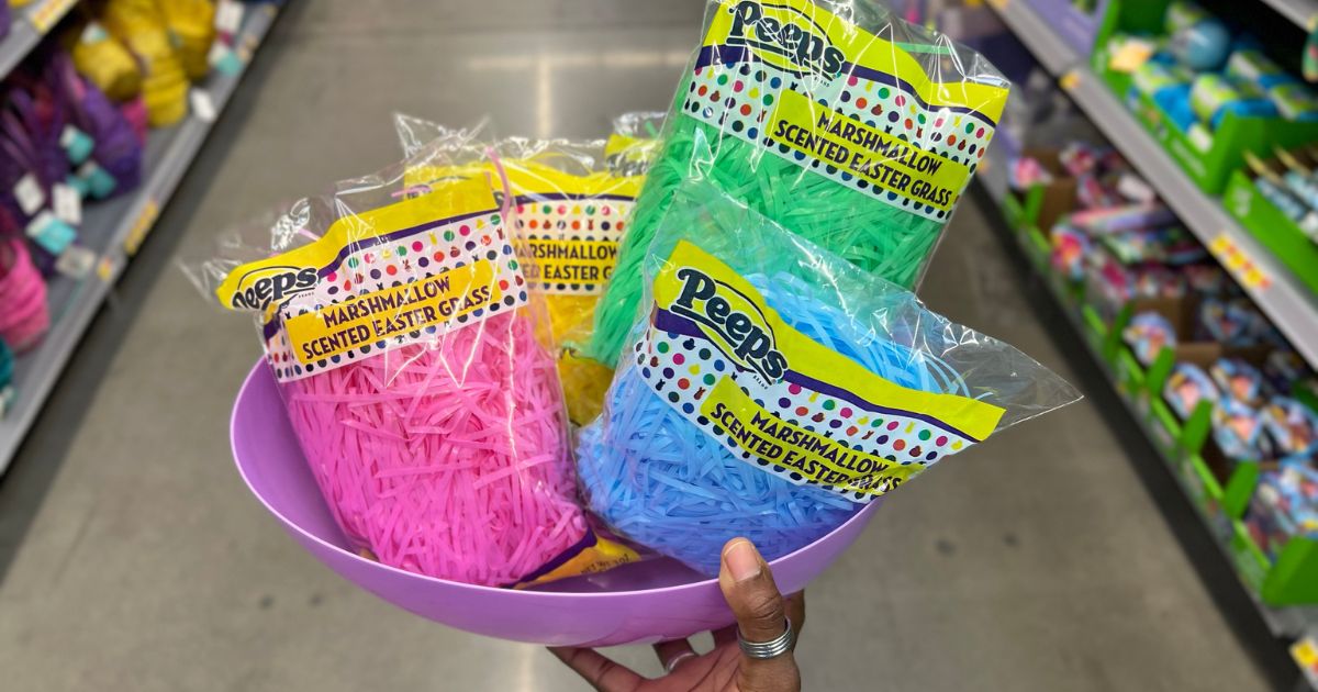 NEW Reese's or PEEPS Scented Easter Basket Grass Only $2.98 at Walmart ...