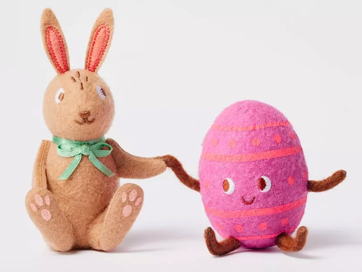 Target Easter Decor Idea: Cute $5 Spritz Figures & Felt Duos! | Hip2Save