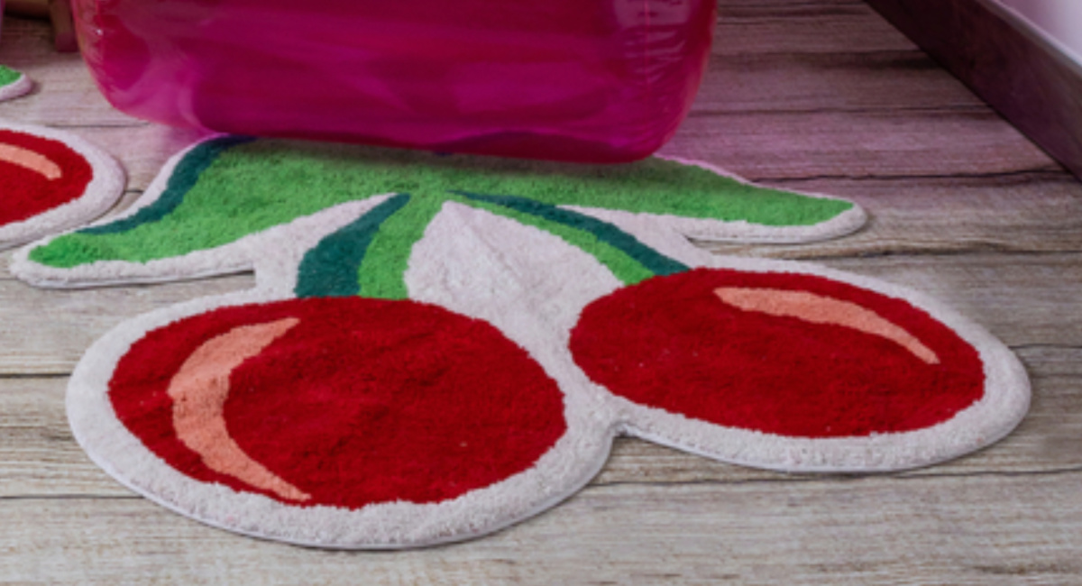 Retro Rugs Just $5.55 at Five Below - Strawberries, Cherries, Flowers ...