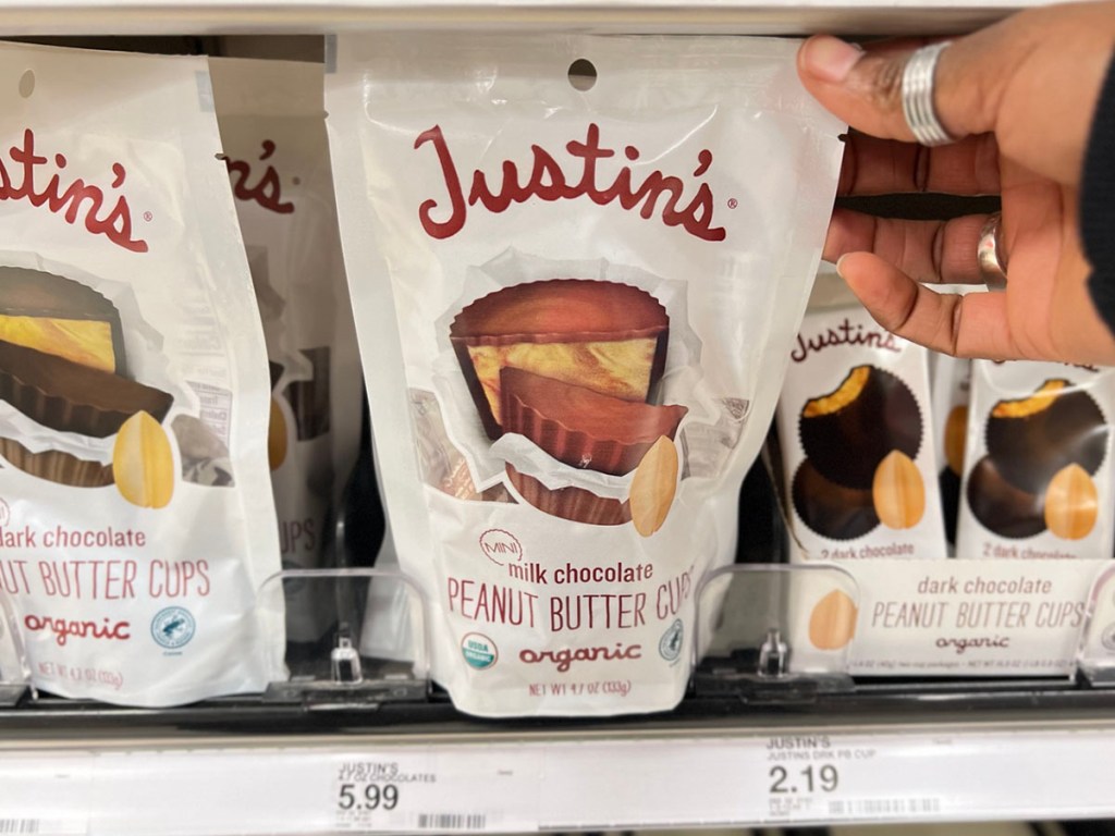 Justin's Organic Peanut Butter Cups from $1 After Cash Back at Target ...