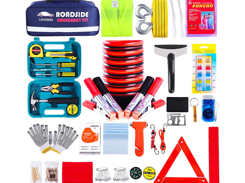 Roadside Emergency 142-Piece Kit Just $16.99 on Amazon (Regularly $34 ...