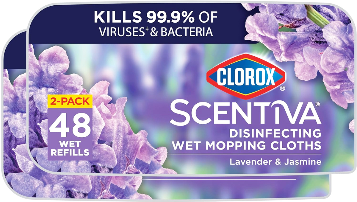 Clorox Scentiva Disinfecting Wet Mop Pads 2-Pack Only $8 on Amazon ...