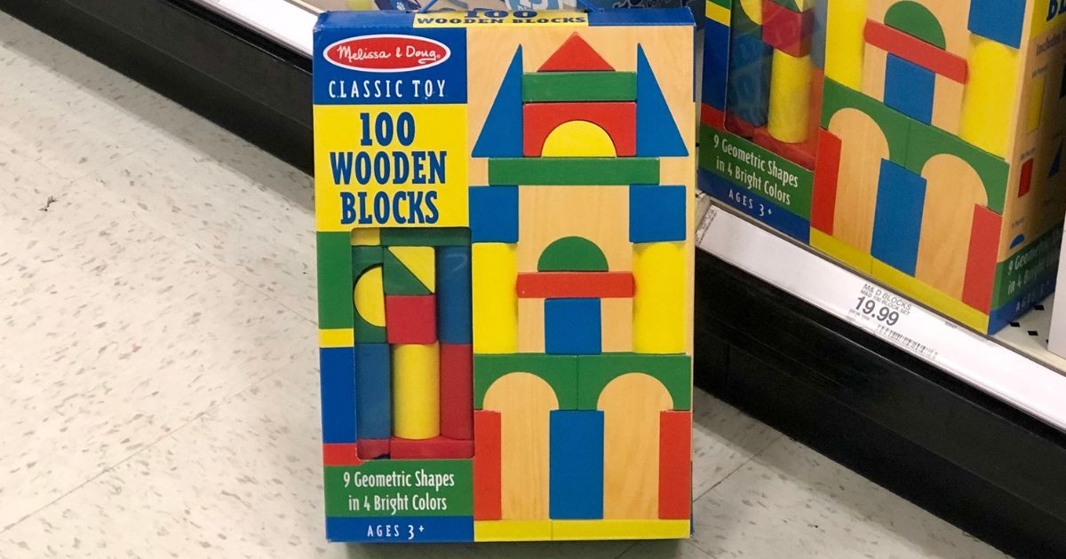 Melissa & Doug 100-Piece Wooden Building Blocks Just $10 on Walmart.com ...