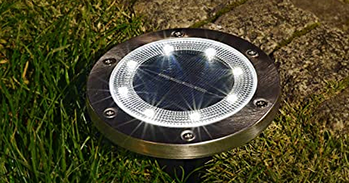 Outdoor LED Solar Disc Lights 8-Pack Only $6.99 Shipped on Woot.com ...