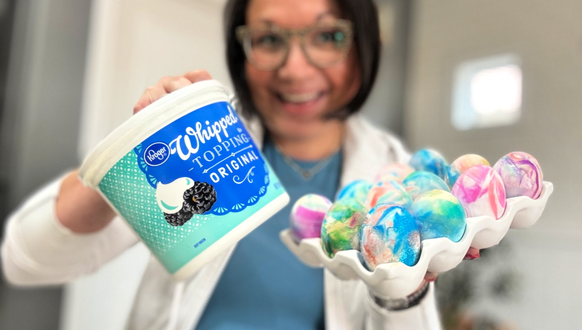 Wondering How to Dye Easter Eggs? Use a Whipping Cream Hack!