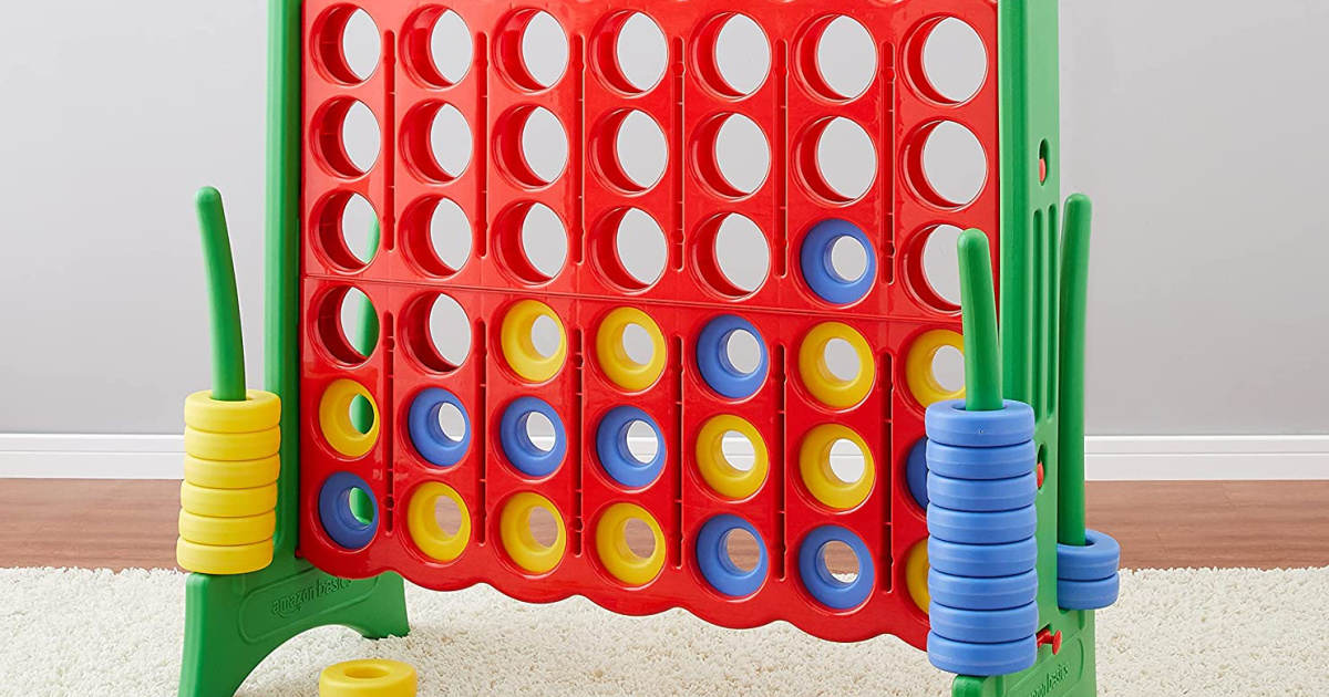 Amazon Basics Giant 4-In-A-Row Game Set w/ Carrying Bag Just $100 ...