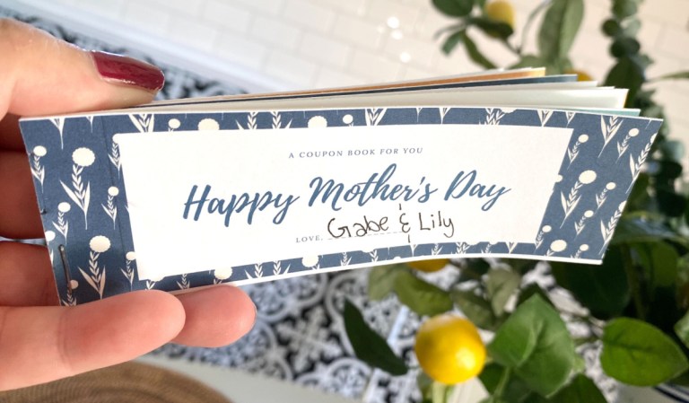 Print A FREE Coupon Book For Mom | Easy Mother's Day Gift Idea