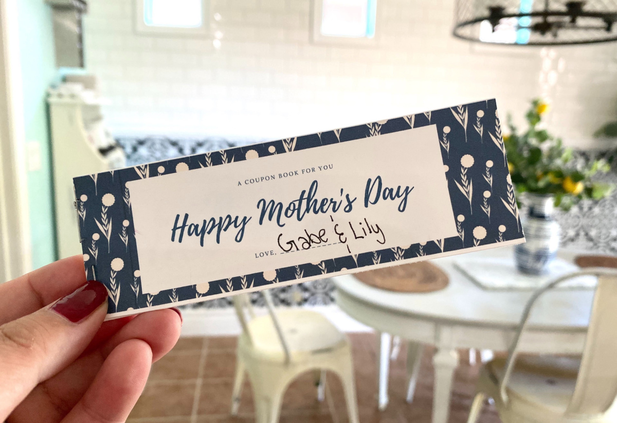 Print A FREE Coupon Book For Mom | Easy Mother's Day Gift Idea
