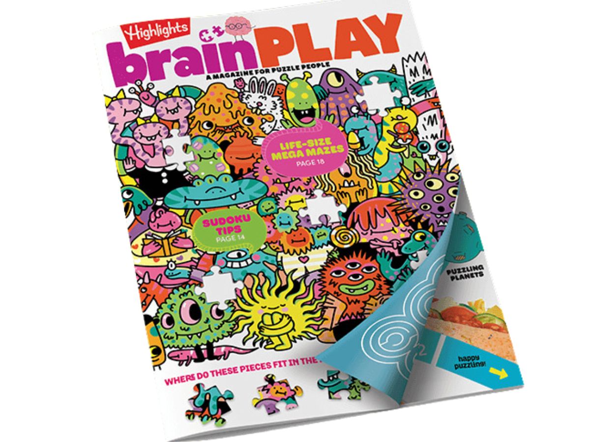 Highlights BrainPlay Puzzle Magazine 1-Year Subscription Only $14.99 ...