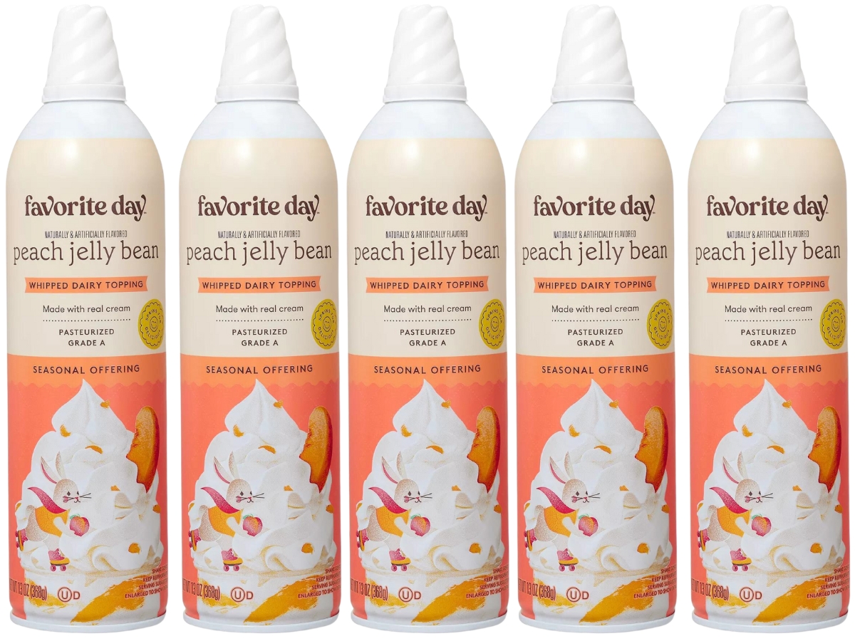 Score 40% Off Target's Favorite Day Peach Jelly Bean Whipped Dairy ...