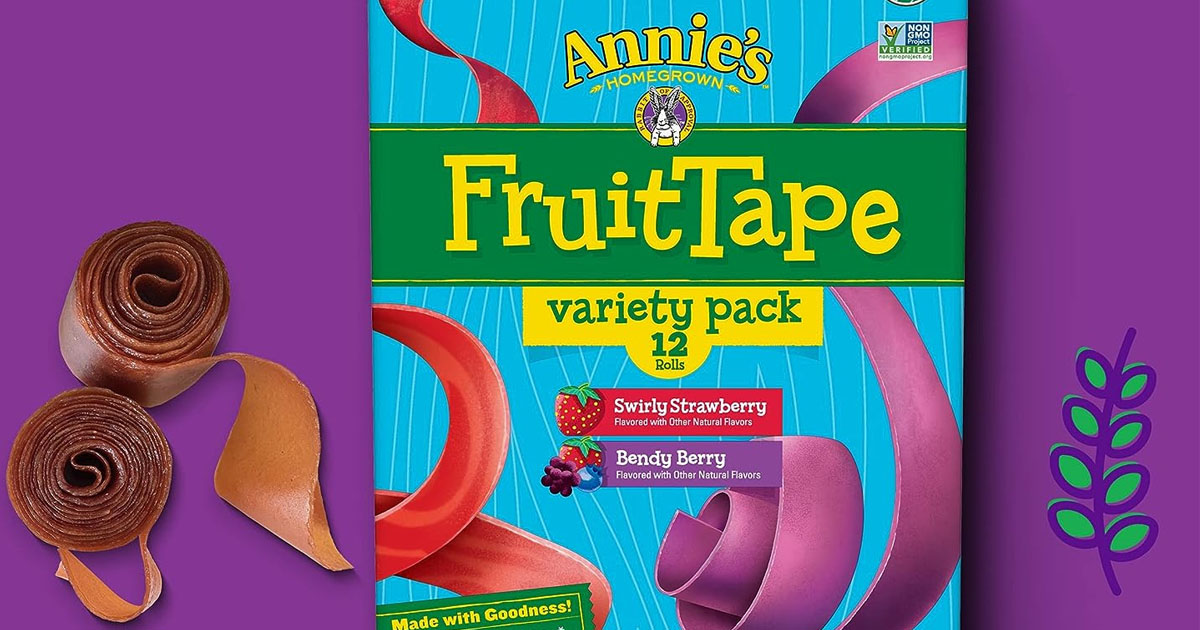 Annie's Organic Fruit Tape Snacks 12-Count Variety Pack Only $5.64 ...