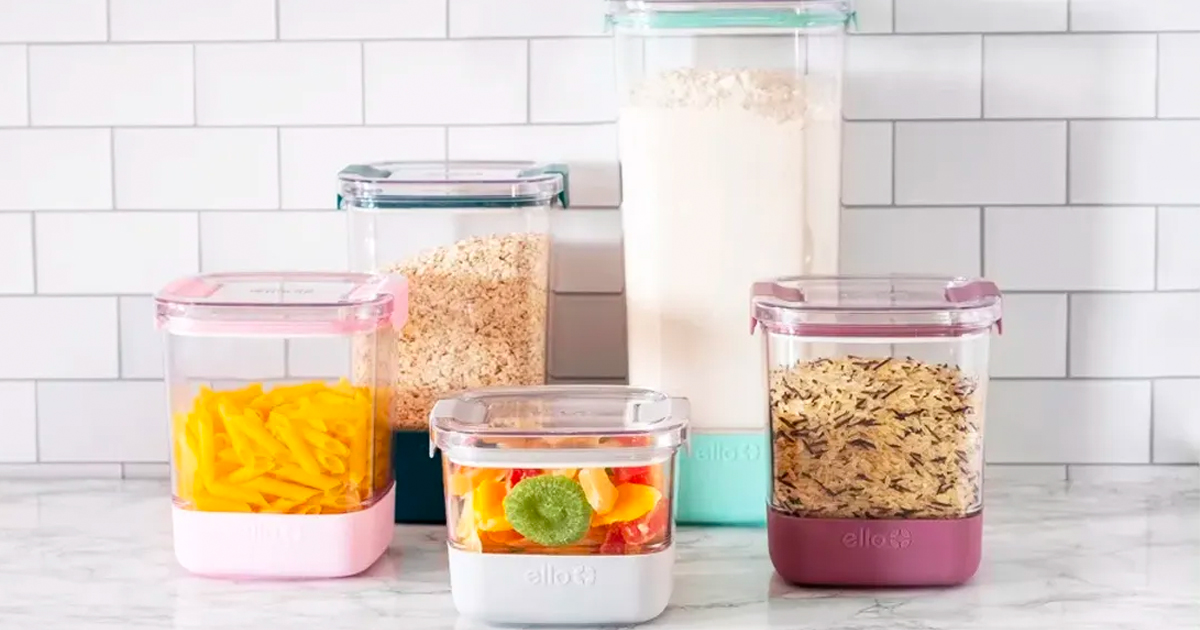 Lowest Price! Ello Food Storage Canisters 5-Piece Set Only $17.98 (Reg ...