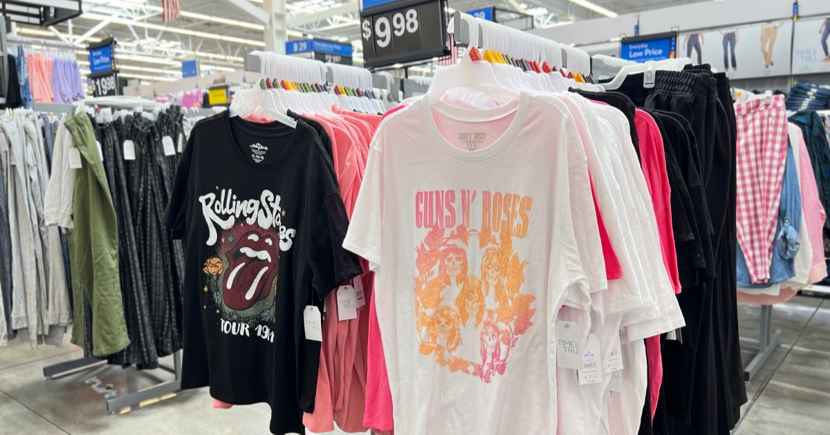Walmart Graphic Tees from $9.98 | Band Tees, Disney, Marvel & More ...