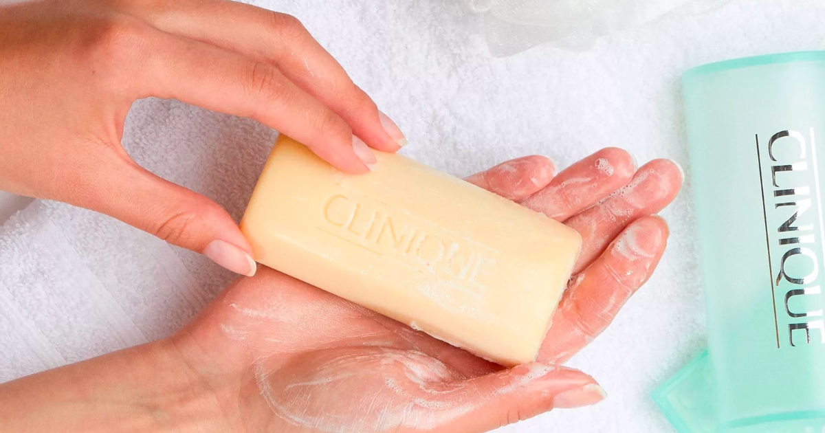 Clinique Travel-Size Mild Facial Soaps 3-Pack Only $11 Shipped (Reg ...