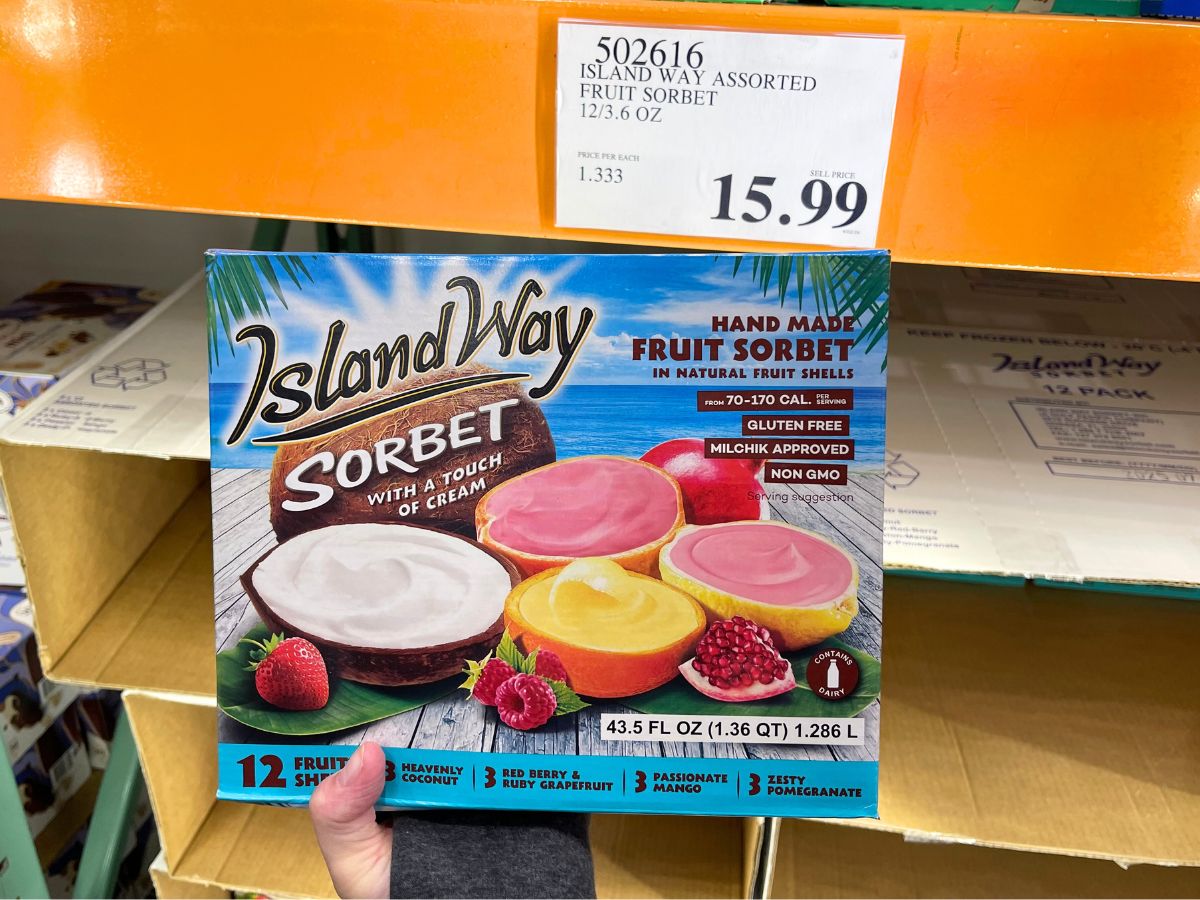 Island Way Fruit Sorbet is Back at Costco | Served in Real Fruit Shells ...