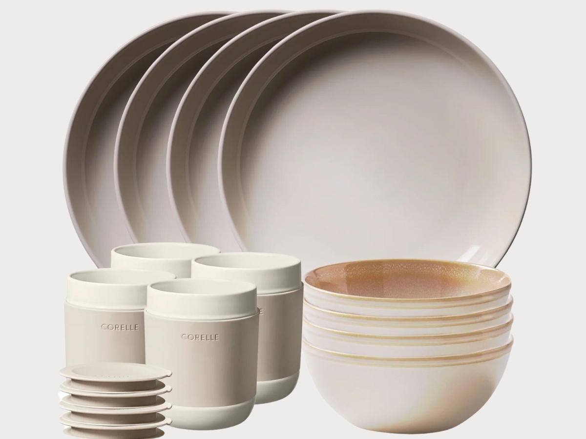 Corelle 16-Piece Stoneware Dinnerware Sets Just $39.99 Shipped on ...