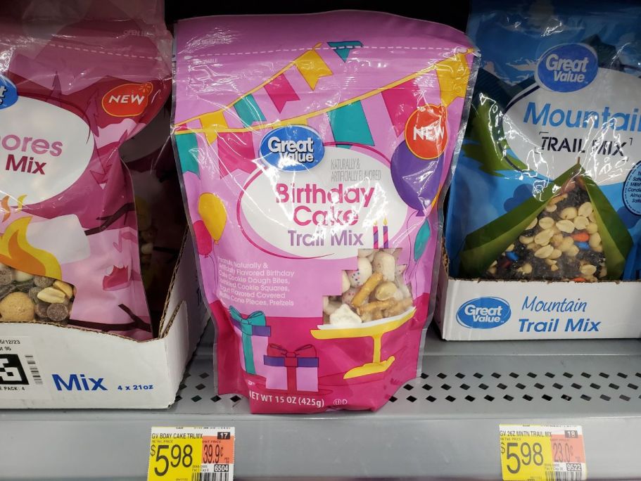 New Great Value Trail Mix Flavors From $5.98 | Birthday Cake, Churro ...