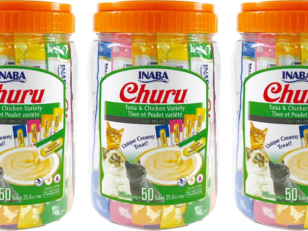 Inaba Churu Lickable Cat Treat Tubes 50-Count Only $6.50 Shipped on ...