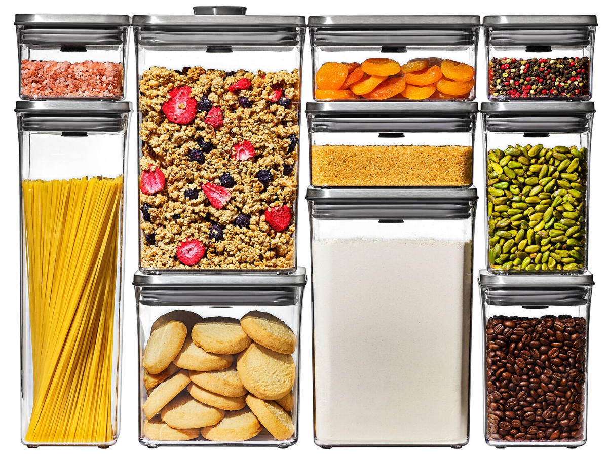 OXO 10-Piece POP Containers Set w/ Stainless Steel Lids Only $79.97 ...