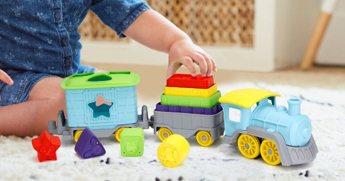 HURRY! Green Toys Train Set, Shape Sorter, & Teether ONLY $15.50 on ...