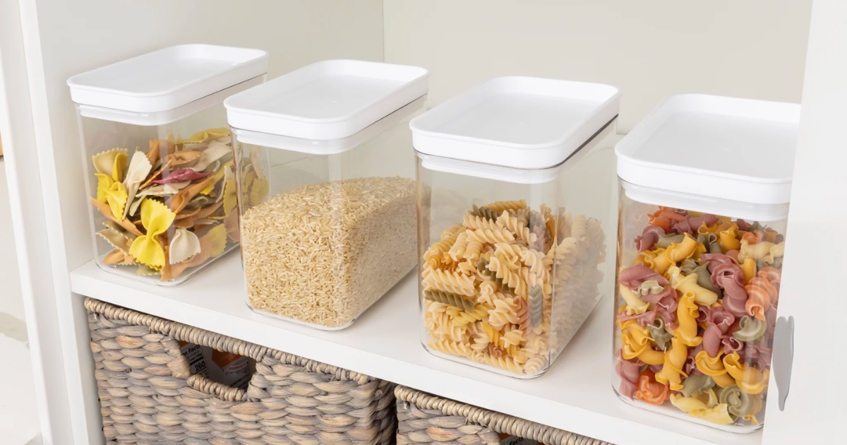 Organize Your Pantry: Mainstays Food Storage Containers from UNDER $4 ...