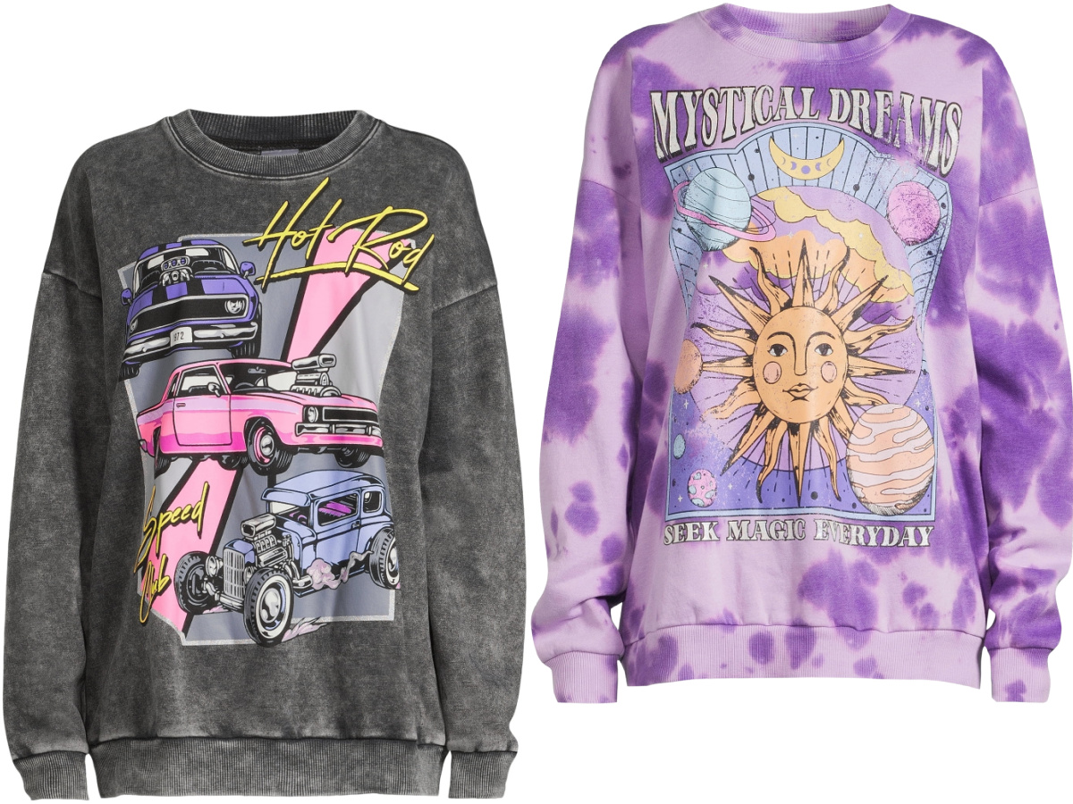 Walmart Washed Graphic Sweatshirts JUST $14.98 (Collin's New Fave ...