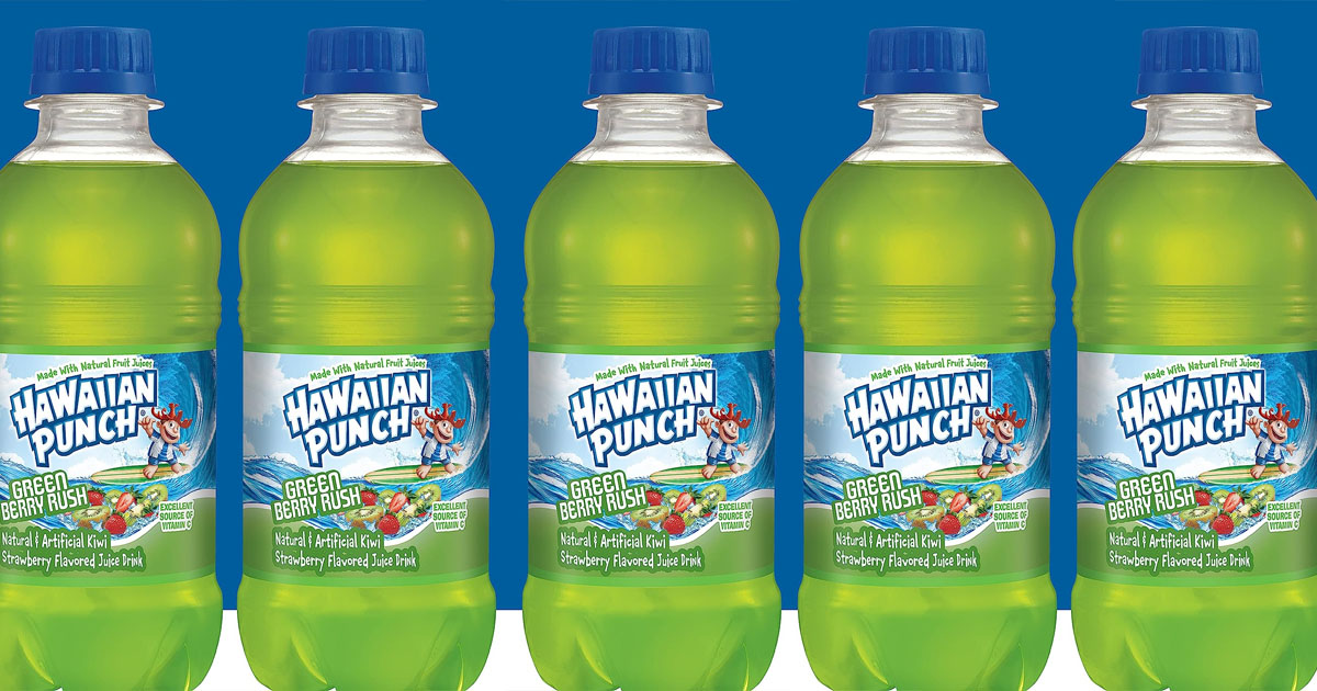 Hawaiian Punch Green Berry 10oz Bottles 24-Pack Only $6 Shipped on ...