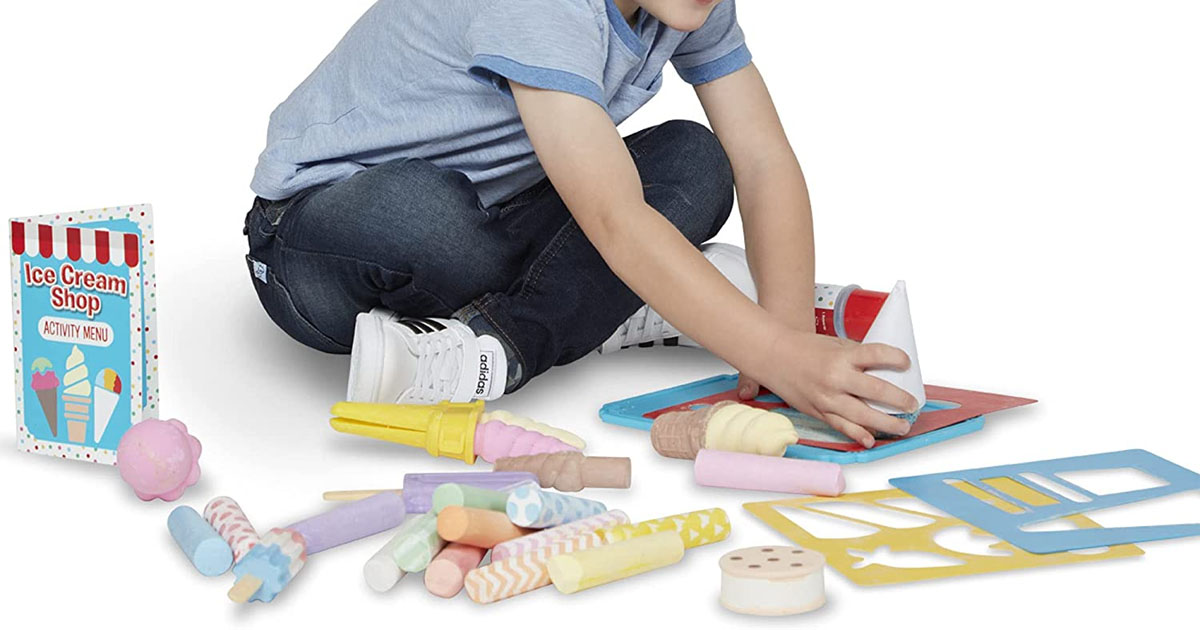 Melissa & Doug Ice Cream Shop 33-Piece Chalk Set Just $9.83 on Amazon ...