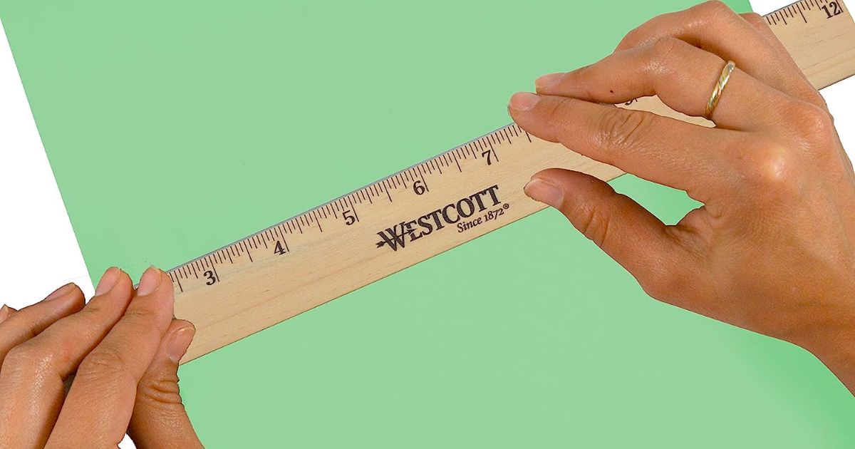 Westcott 12" Wood Ruler w/ Beveled Edge ONLY 50¢ on Amazon (Reg. $4 ...