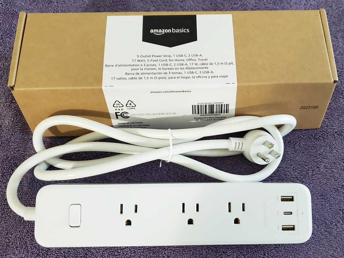AmazonBasics Power Strip w/ Outlets & USB Ports from $2.99 Shipped ...