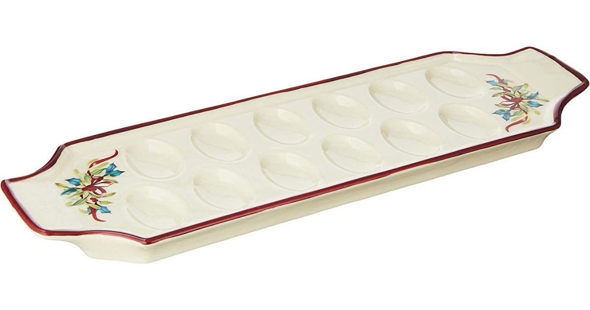 Lenox Porcelain Deviled Egg Serving Tray Just $9 on Amazon | Hip2Save