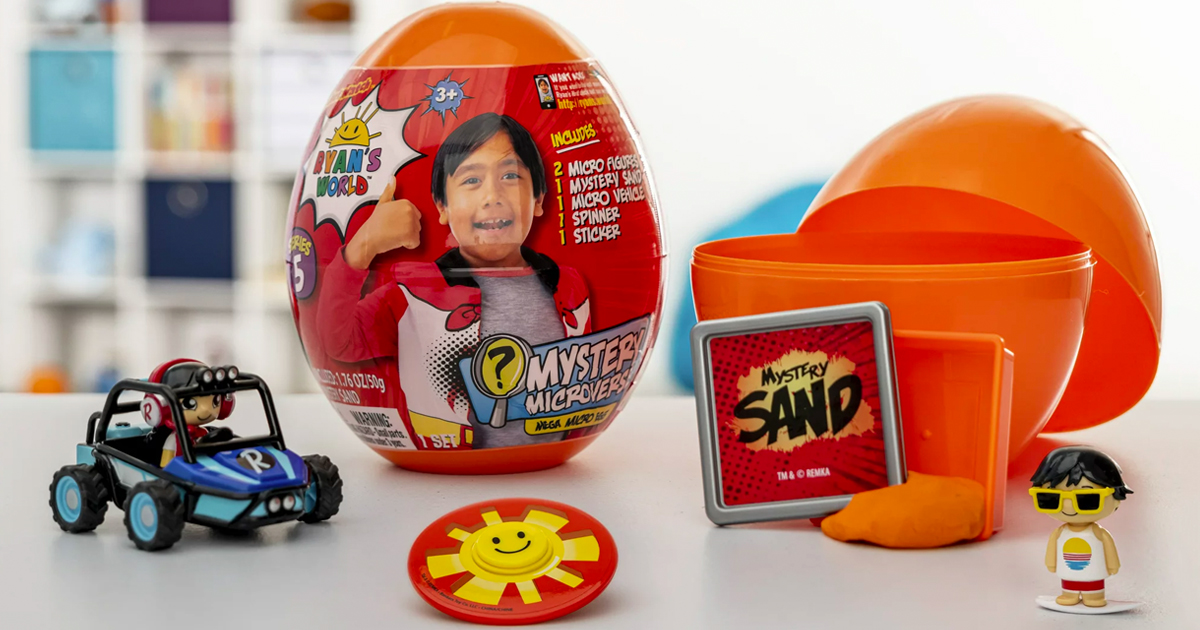 Ryan's World Mega Micro Mystery Egg Series 5 Only $9 on Amazon (Reg ...