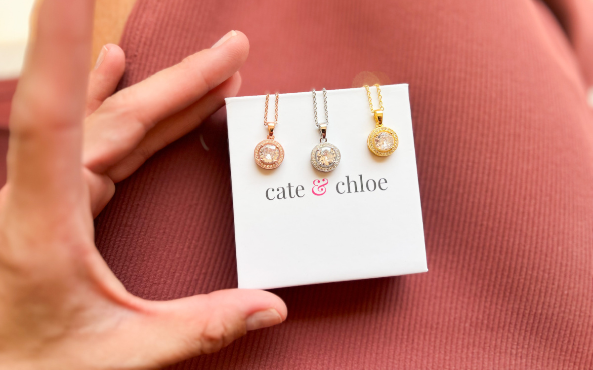 Cate & Chloe Pendant Necklace w/ Gift Box Only $14.99 | Hip2Save