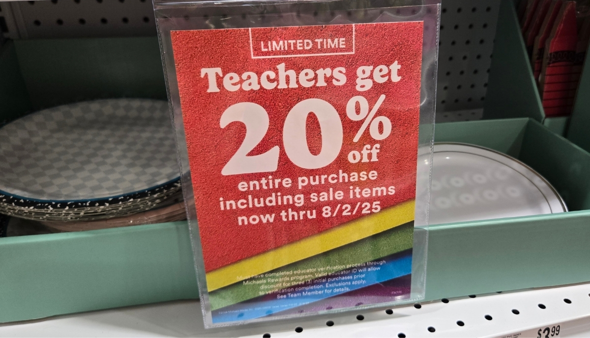 Last Chance for Teachers to Get 20% Off at Michaels (Classroom ...