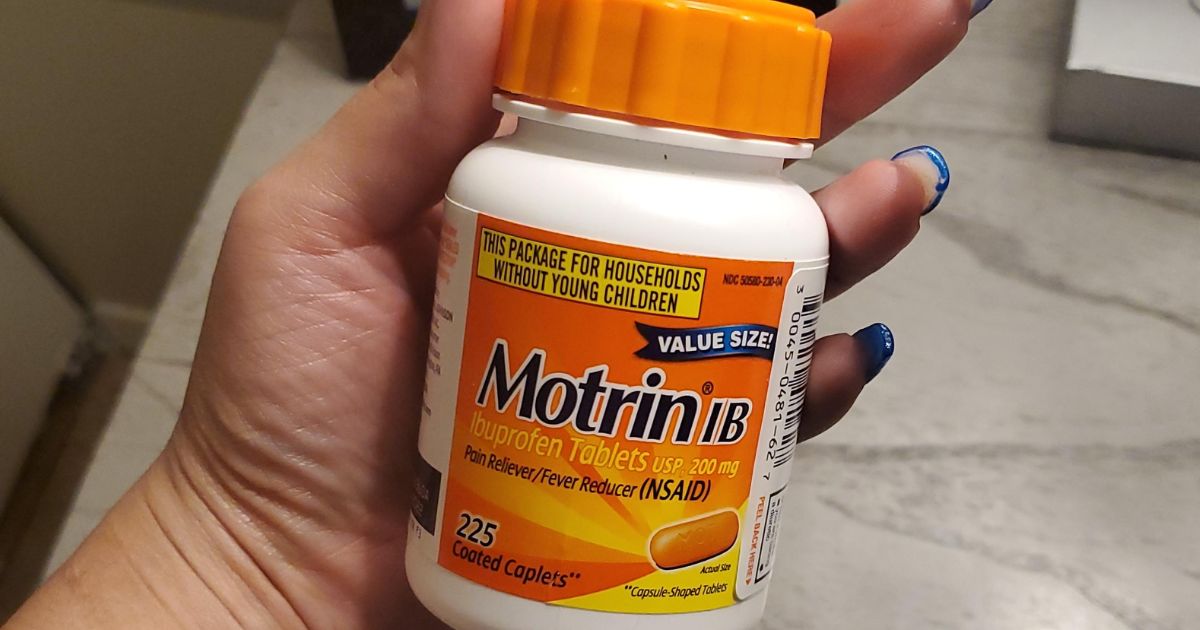 Motrin Ibuprofen 200mg 225-Count Bottle Only $8.75 Shipped On Amazon ...