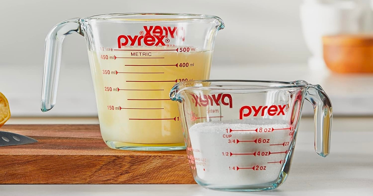 Highly-Rated Pyrex Measuring Cups 2-Pack Only $11.81 on Amazon | Hip2Save