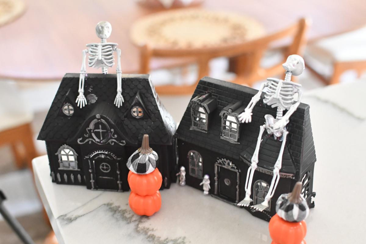Dollar Tree Halloween DIY Painted Doll House Makeover