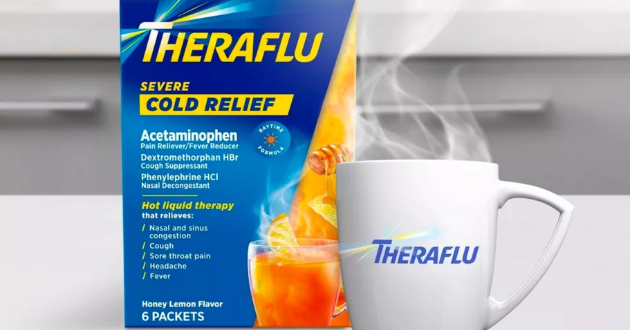 Theraflu Cold Medicine Powder Packets 6-Count Only $4 Shipped on Amazon ...