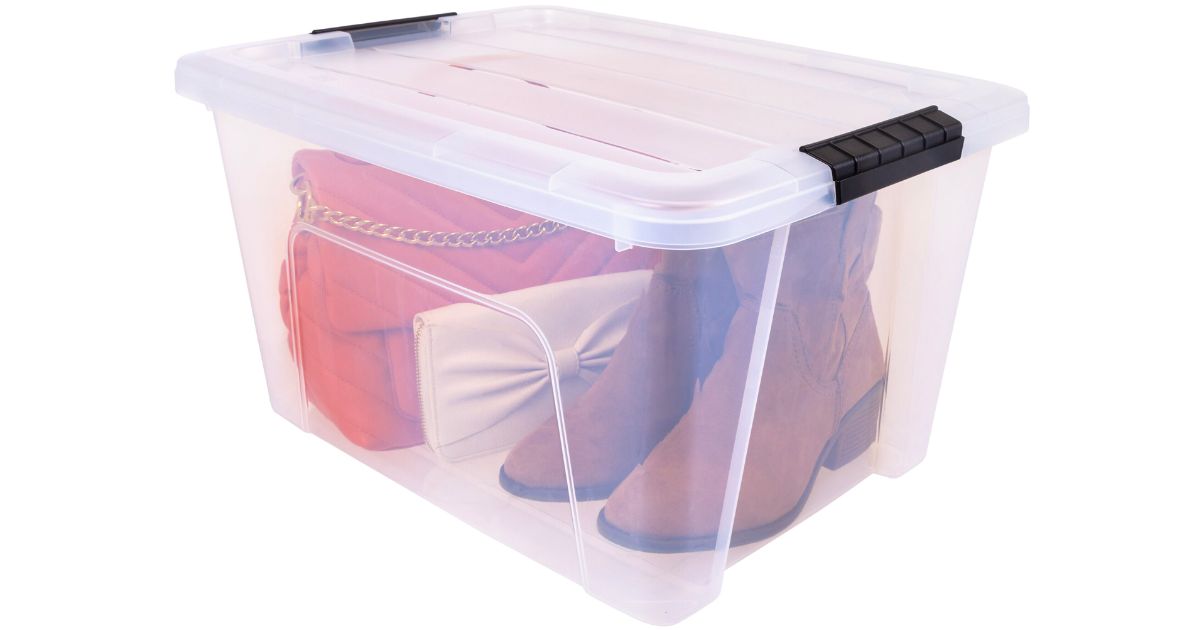 Up to 60% Off Lowe's Stackable Plastic Storage Bins | Prices Starting ...