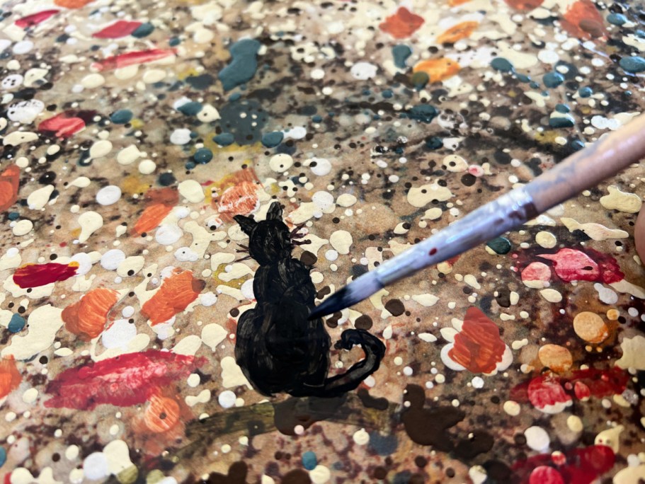 DIY Thrift Store Ghost Painting Makeover for Halloween
