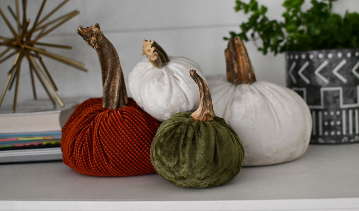 Make Velvet Pumpkins for Cheap DIY Fall Decor