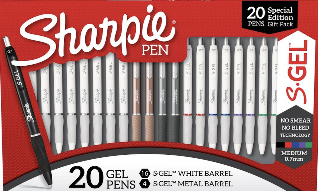 Sharpie S-Gel Medium Tip Pens 20-Pack Only $19.99 at Target (Reg. $40 ...