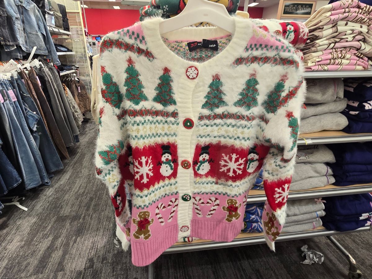 NEW Women's Bullseye Christmas Sweater at Target (+ Matching Socks ...