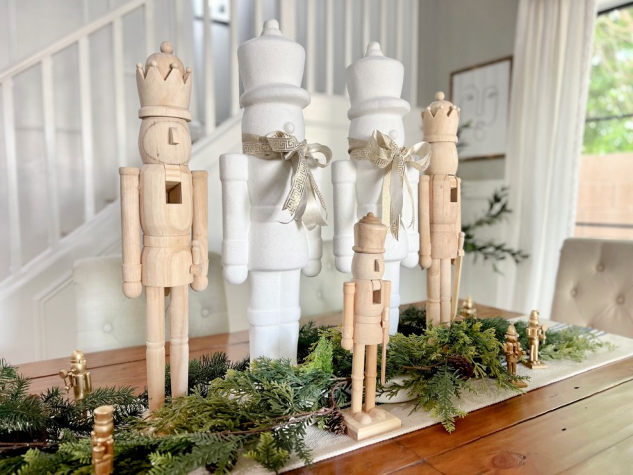 Upgrade Wooden Nutcrackers into Christmas Home Decor