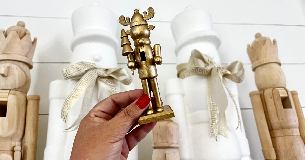 Upgrade Wooden Nutcrackers into Christmas Home Decor