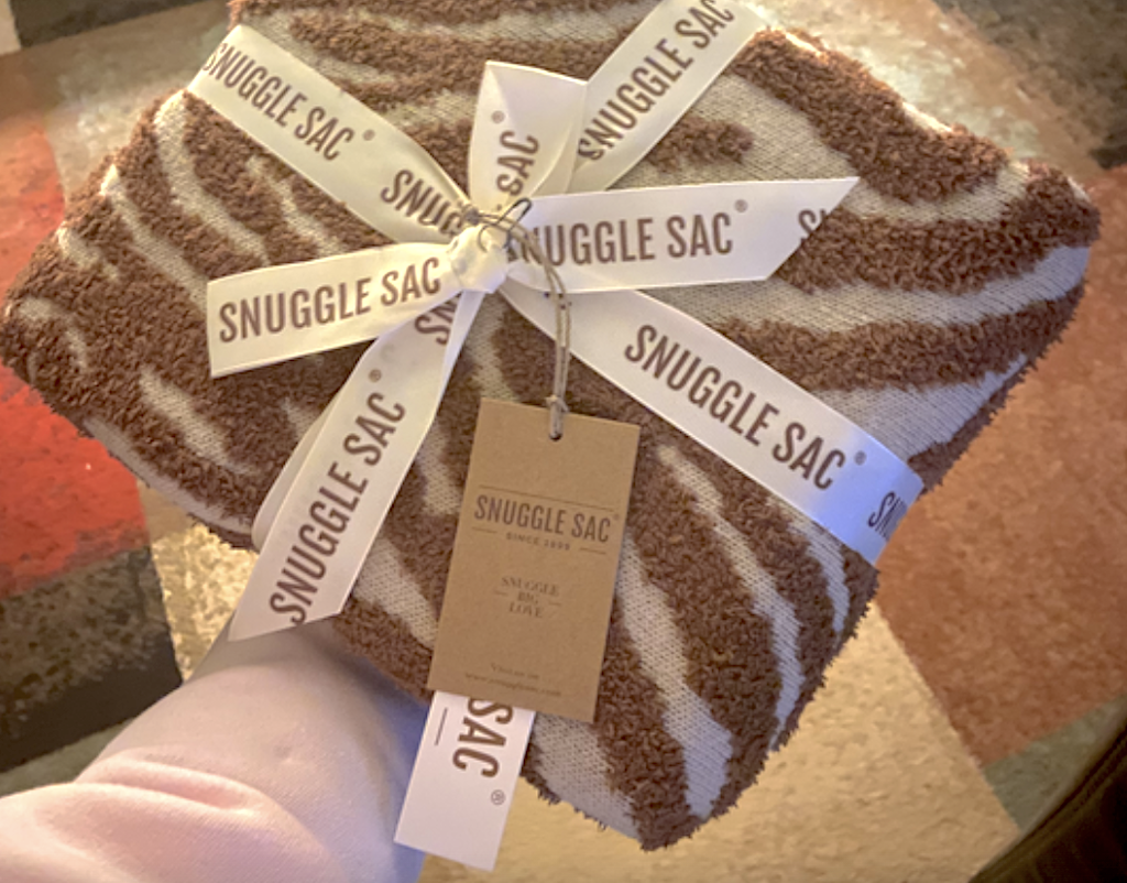Snuggle Sac Super Soft Throw Blankets from $17 on Amazon (Comes Tied w ...